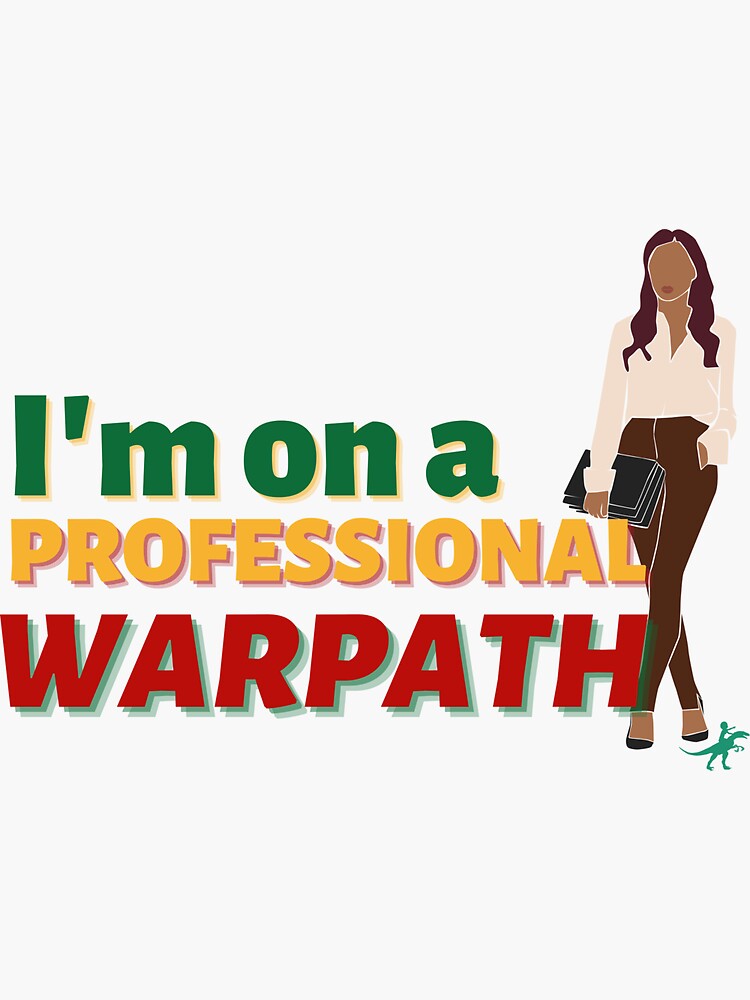 "Professional Warpath V2." Sticker for Sale by bendydinosaurs | Redbubble
