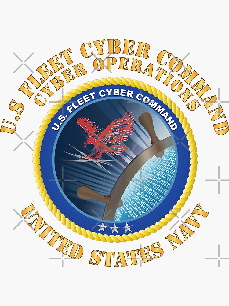 "Navy - U.S Fleet Cyber Command X 300" Sticker for Sale by twix123844 ...