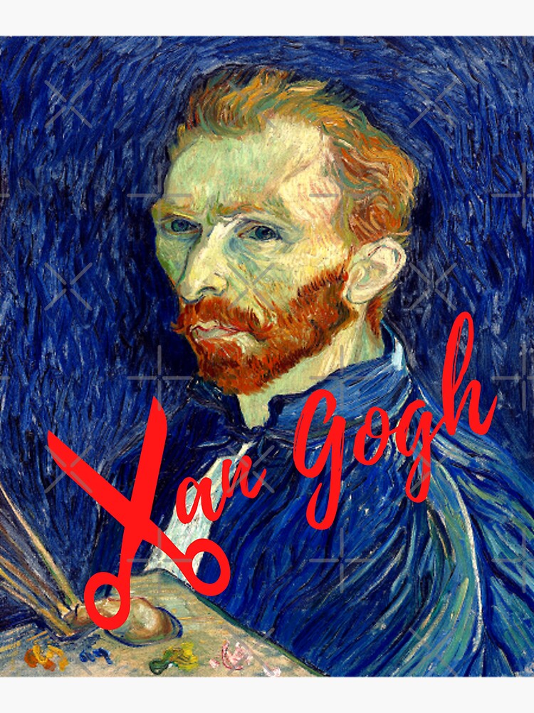 "Funny meme Of Vincent Van gogh SelfPortrait" Sticker for Sale by ...