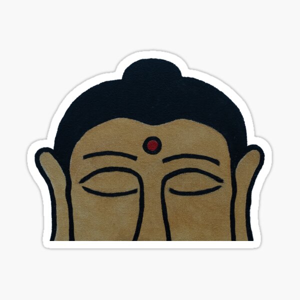"Buddha" Sticker for Sale by LennyGallo | Redbubble