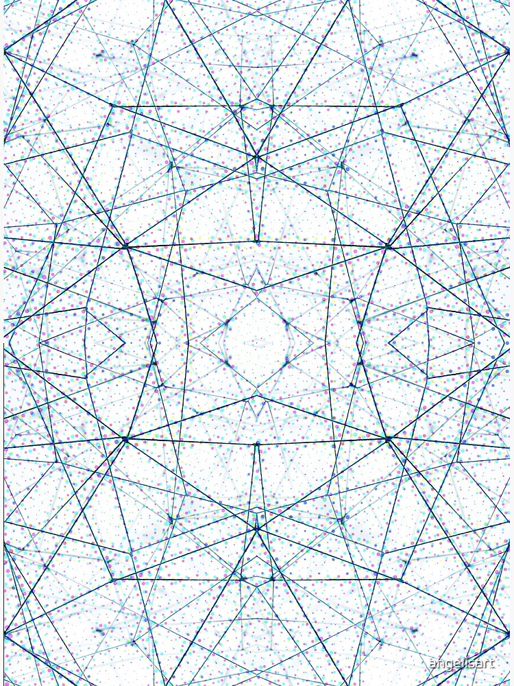 "White moire thread network background, connecting dots." Poster for ...