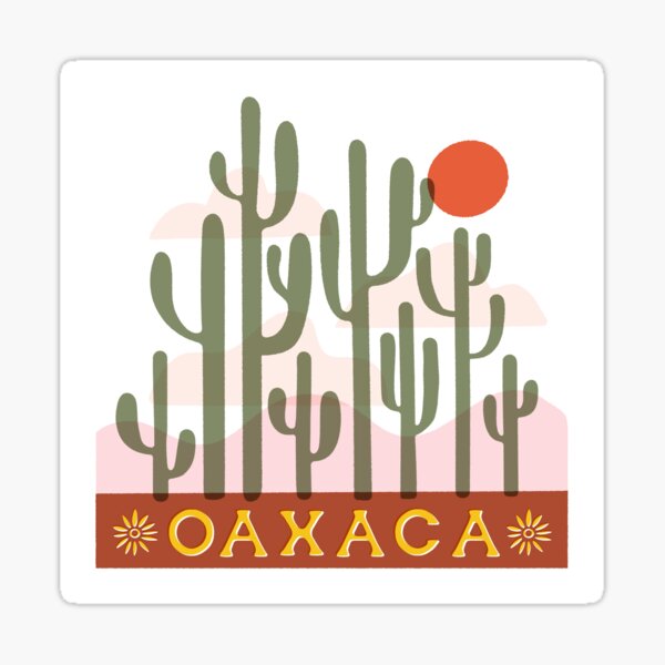 "Oaxaca Cacti" Sticker for Sale by cindytomczyklee | Redbubble