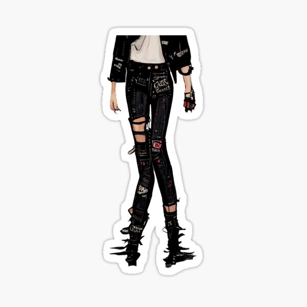 "Alt Girl - 90s Alternative 2" Sticker for Sale by Pugosaurus | Redbubble