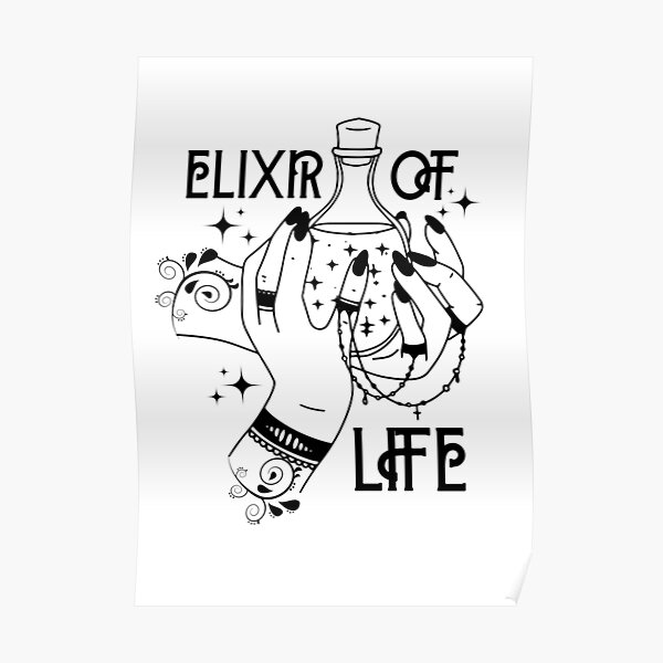 "Elixir of life grunge goth aesthetic dark academia " Poster for Sale ...