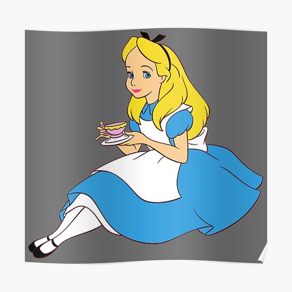 "Alice with Tea" Poster by magicbyalexis | Redbubble
