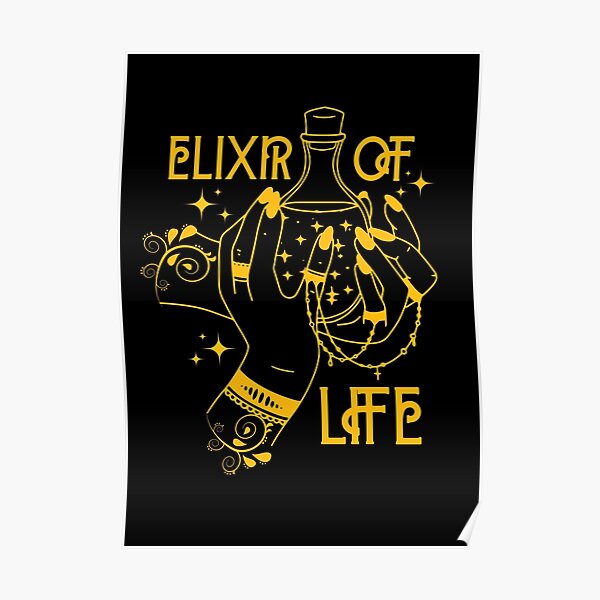 "Elixir of life grunge goth aesthetic dark academia " Poster for Sale ...