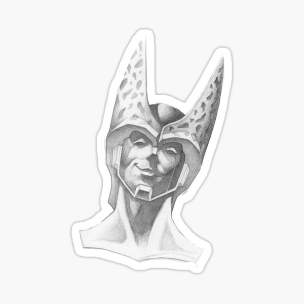 "Perfect Cell Sketch" Sticker for Sale by huynhthailer | Redbubble