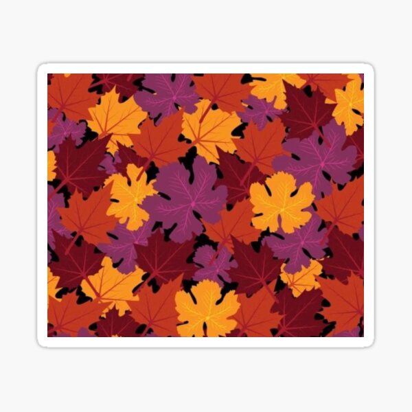 "Seamless fall leaves pattern, happy fall ya'll" Sticker for Sale by ...