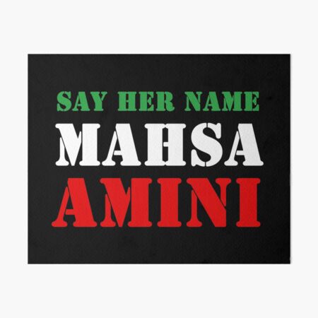 "Say Her Name Mahsa Amini" Art Board Print for Sale by ValentinaHramov ...