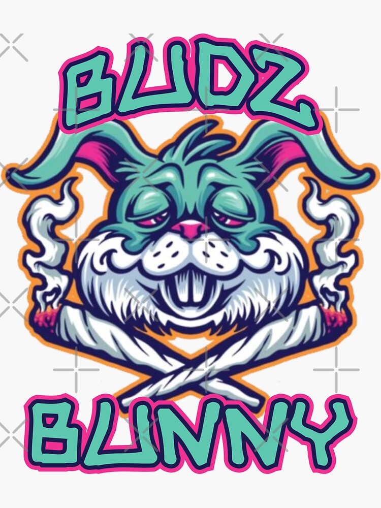 "BUDZ BUNNY CUSTOM" Sticker for Sale by NightHowler904 | Redbubble