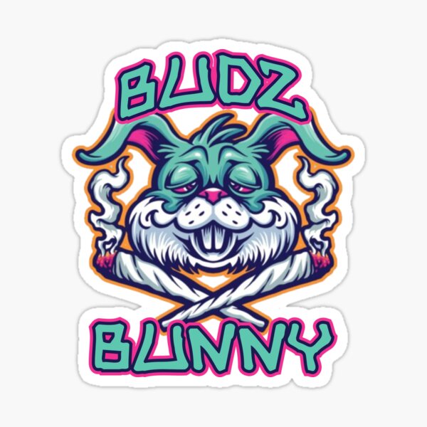 "BUDZ BUNNY CUSTOM" Sticker for Sale by NightHowler904 | Redbubble