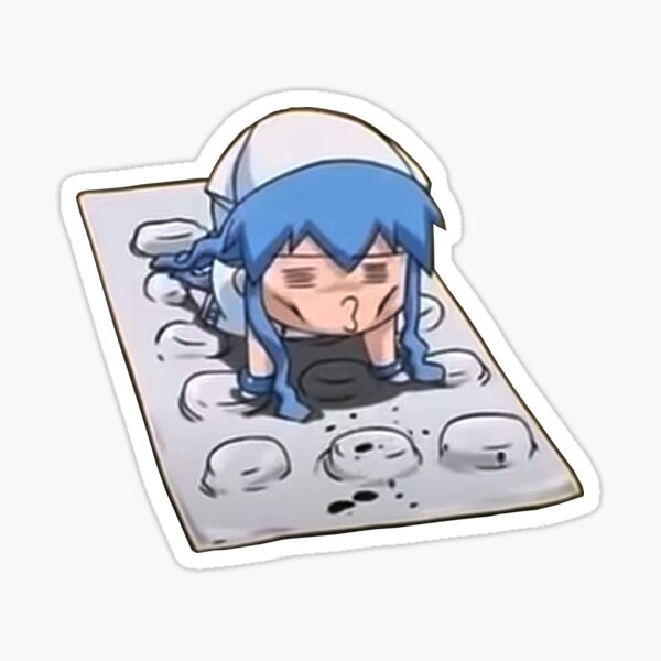 "Cute Ika Musume" Sticker for Sale by Fallbackdown | Redbubble