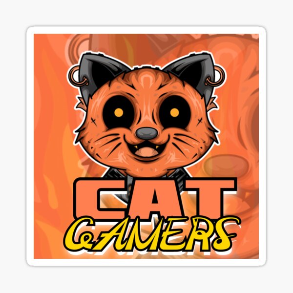 "Cat Gamers Logo" Sticker for Sale by Mr-Tester | Redbubble