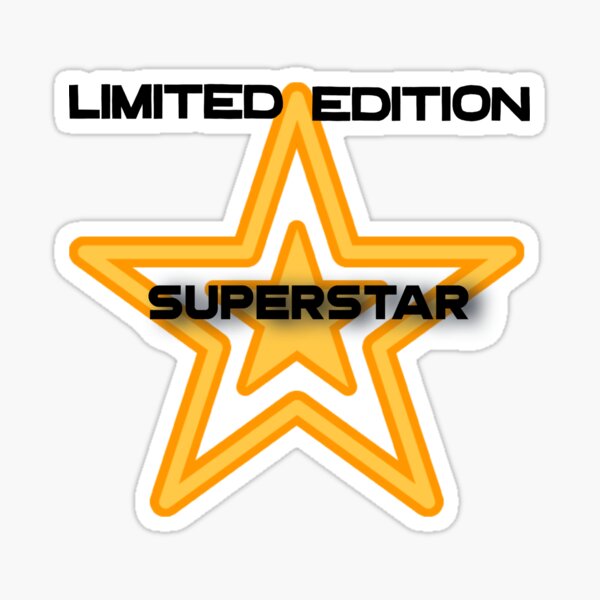 "Super star " Sticker for Sale by Leo3611 | Redbubble