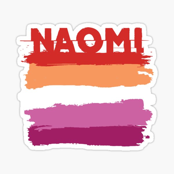 "Naomi lesbian name Rainbow LGBT pride" Sticker for Sale by ...