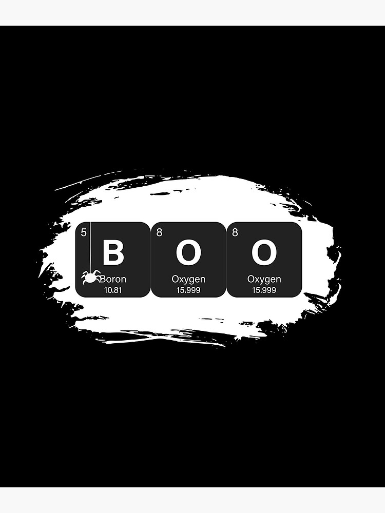 "Chemistry Periodic Table Elements Halloween Design" Poster for Sale by ...