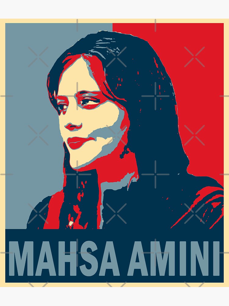 "Mahsa Amini" Sticker for Sale by ValentinaHramov | Redbubble