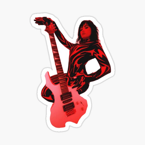 "demi guitar" Sticker for Sale by faberi | Redbubble