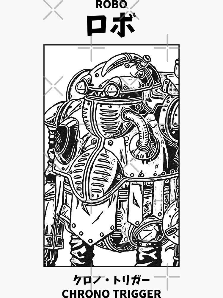 "Robo Chrono Trigger" Sticker for Sale by KMSbyZet | Redbubble