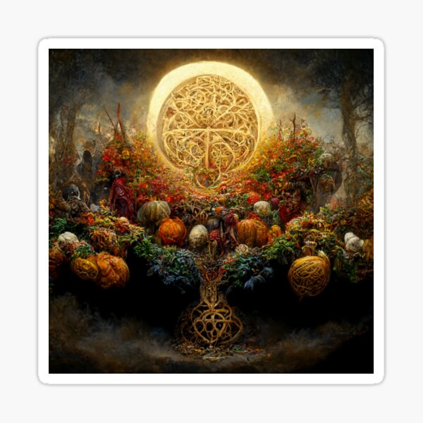 "The Feast of the Ingathering" Sticker for Sale by rovtobuno | Redbubble