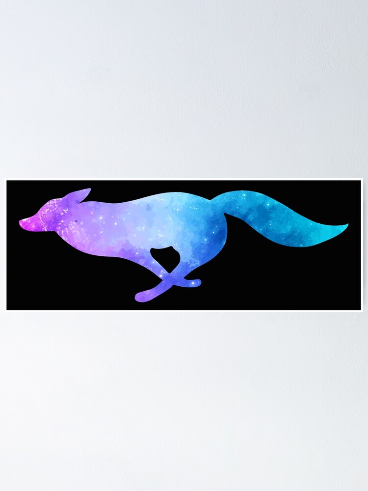 "Galaxy Fox" Poster for Sale by AdoptCat | Redbubble