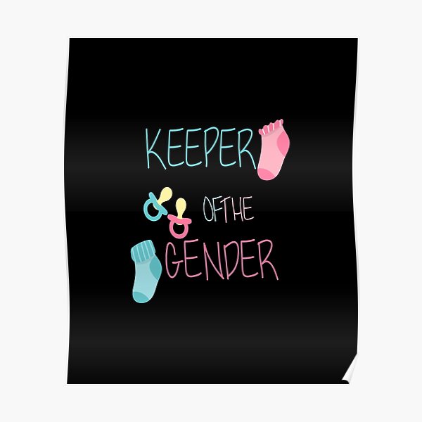 Póster «Copia de Keeper of the Gender - Cute Gender Reveal Baby Shower ...