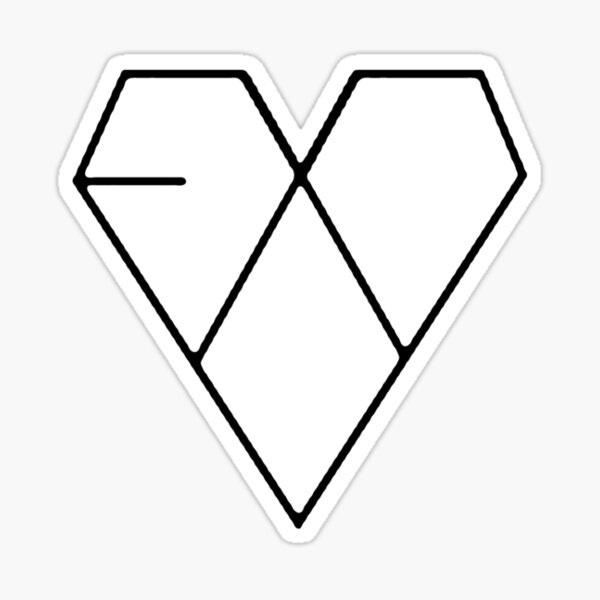 "EXO Logo sticker" Sticker for Sale by tsukihina | Redbubble