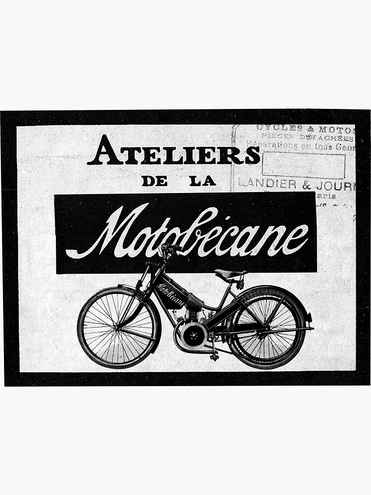 "Motobecane Vintage Motorcycle" Sticker for Sale by bamsustore | Redbubble