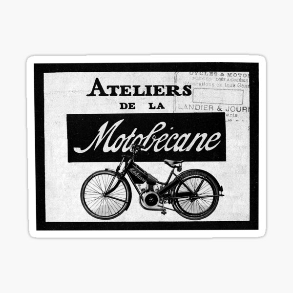 "Motobecane Vintage Motorcycle" Sticker for Sale by bamsustore | Redbubble