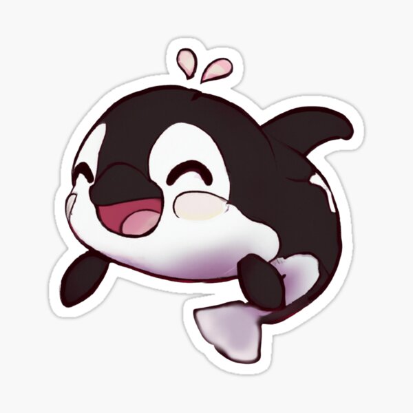 "Cute Orca" Sticker for Sale by 10mama13 | Redbubble