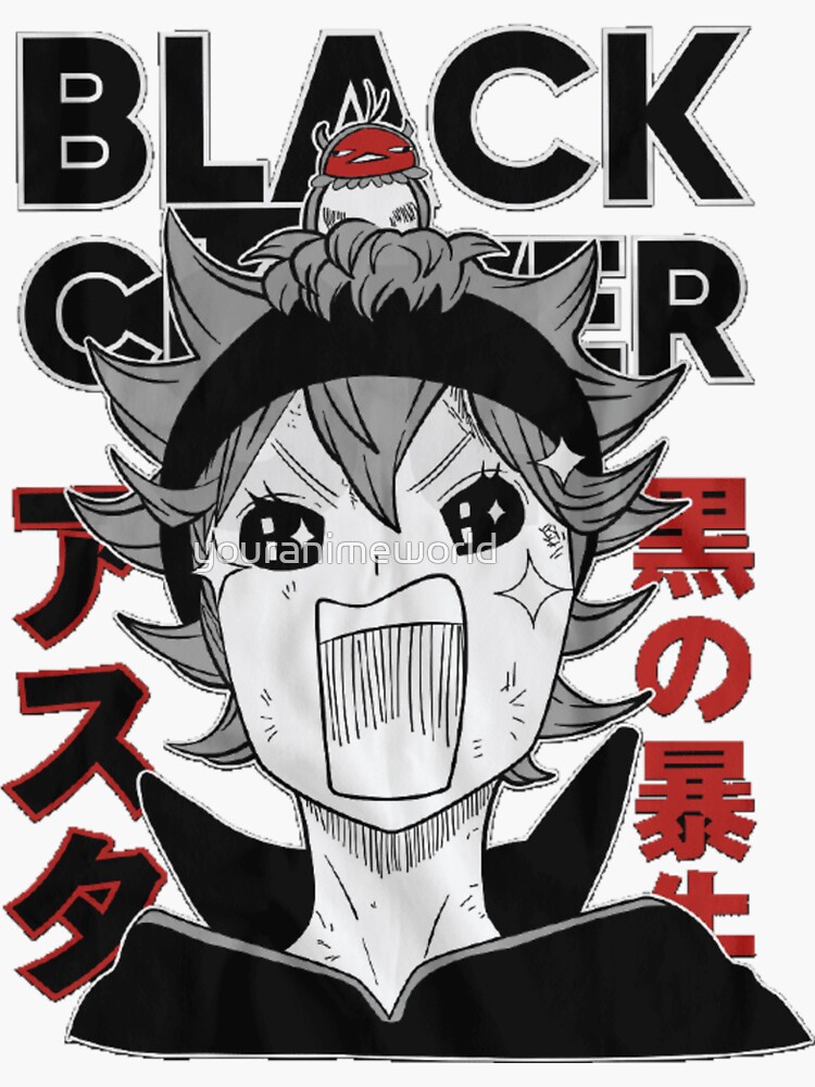 "black clover asta exited" Sticker for Sale by youranimeworld | Redbubble