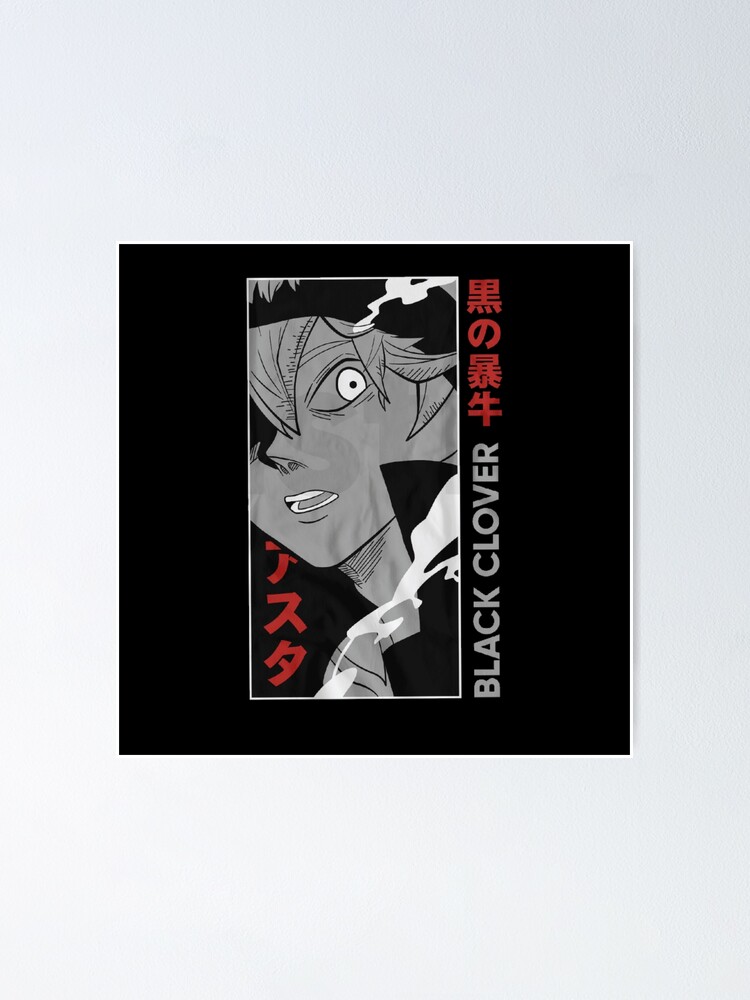 "black clover serious asta" Poster for Sale by youranimeworld | Redbubble