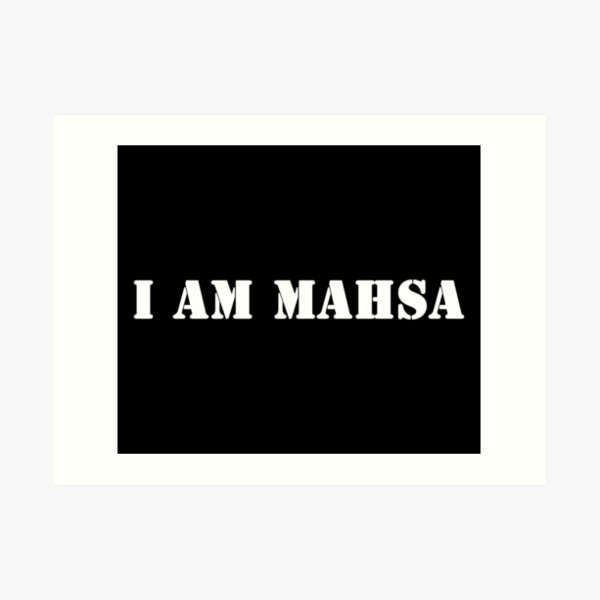 "Mahsa Amini" Art Print for Sale by ValentinaHramov | Redbubble