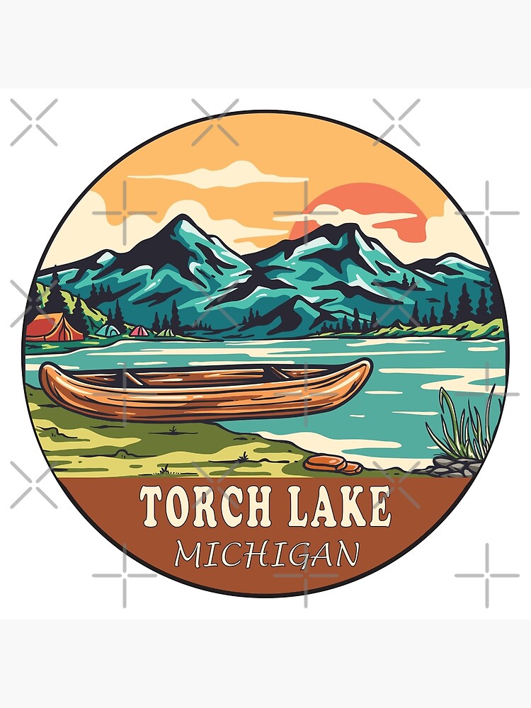 "Torch Lake Michigan | Boating | Fishing" Poster for Sale by ...