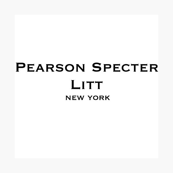 Fotodrucke: Pearson Specter Litt | Redbubble