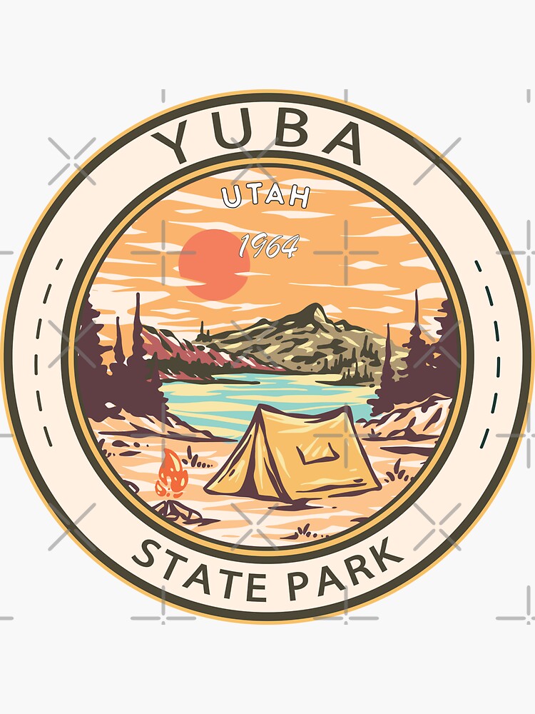 "Yuba State Park Utah Badge" Sticker for Sale by KrisSidDesigns | Redbubble