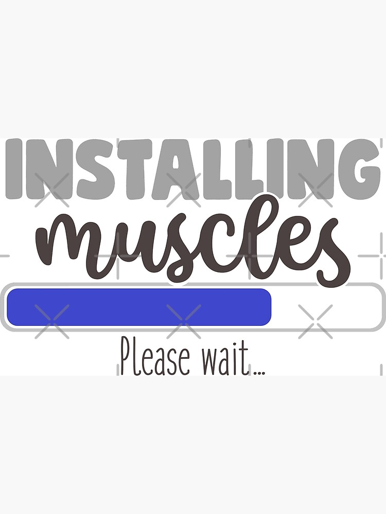 "Installing Muscles" Poster for Sale by Gevovs | Redbubble