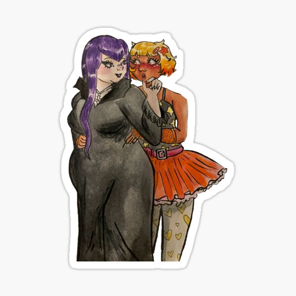 "Goth gf and sunshine gf" Sticker for Sale by Dantemoon | Redbubble