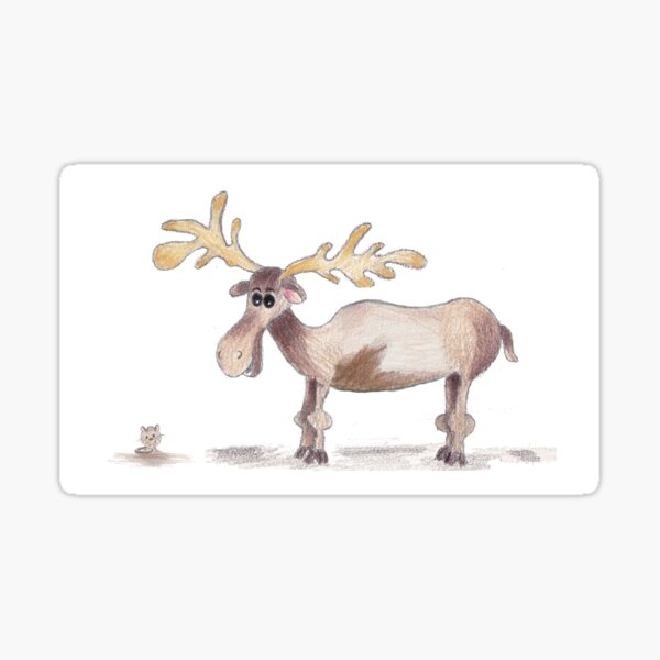 "M is for Moose and Mouse" Sticker for Sale by KerrinBowen | Redbubble