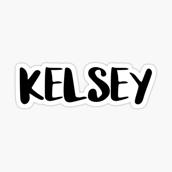 "KELSEY" Sticker for Sale by FTML | Redbubble