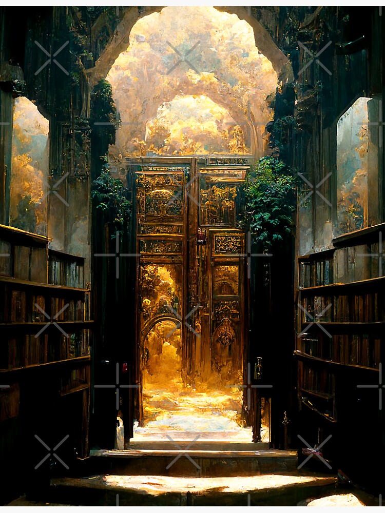 "Mystic Library" Sticker for Sale by TheHouseMaster | Redbubble