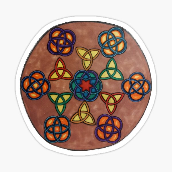 "Beveled Celtic Disk" Sticker for Sale by starfox1701 | Redbubble
