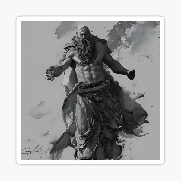 "Zeus" Sticker for Sale by auberonshaw | Redbubble