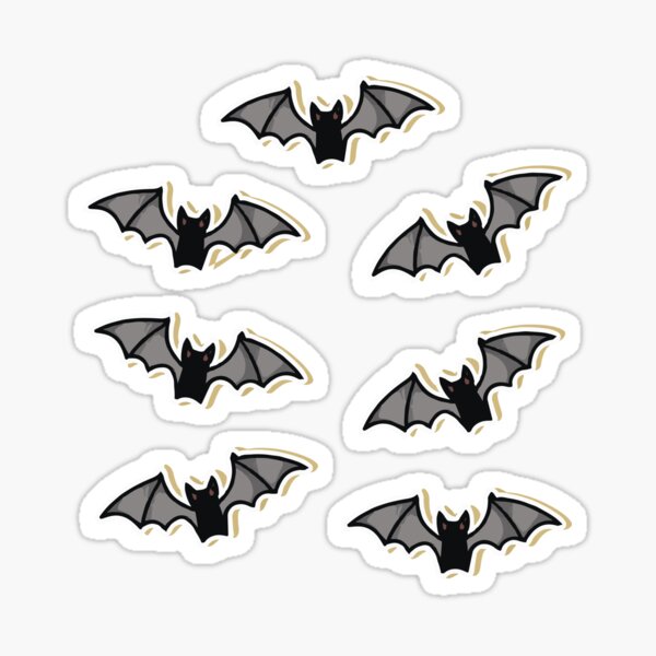 "Cartoon Bats" Sticker for Sale by GiakaiArt | Redbubble