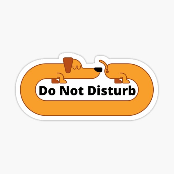 "Do Not Disturb" Sticker for Sale by Riley-Gallery | Redbubble