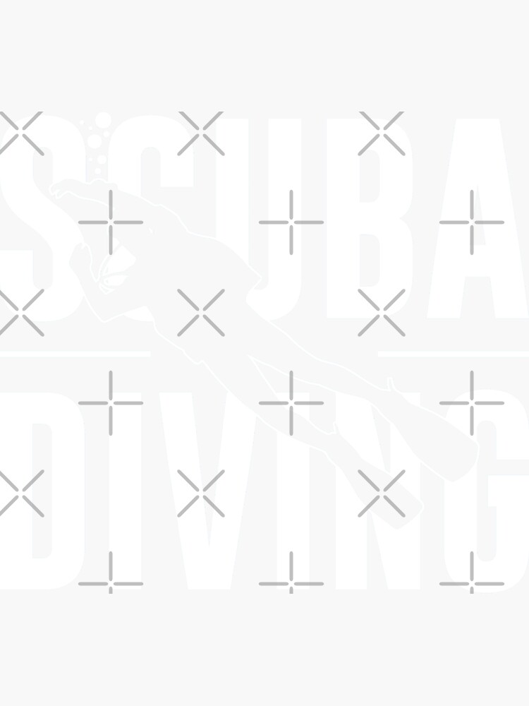 "Scuba Diving Apparel With A Suba Diver" Sticker for Sale by ...