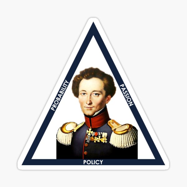 "Clausewitz Trinity" Sticker for Sale by WarGeek | Redbubble