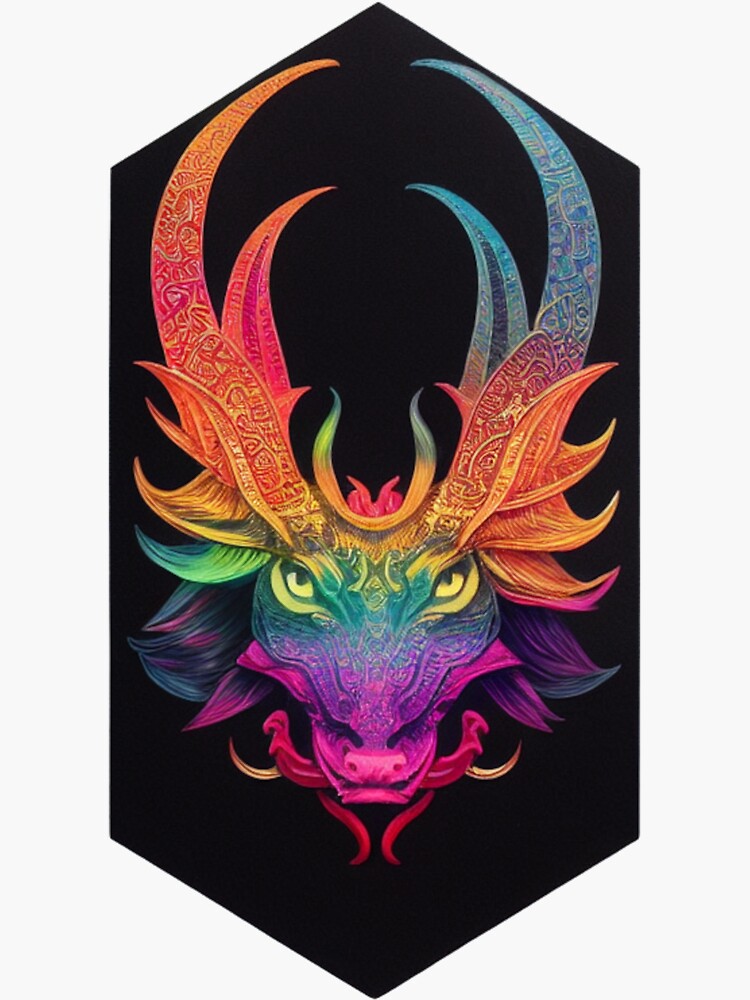 "Rainbow Dragon Chinese Zodiac Horoscope " Sticker for Sale by ...