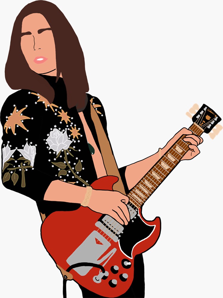 "Jake Kiszka Red Rocks Sticker" Sticker for Sale by patsypo1 | Redbubble