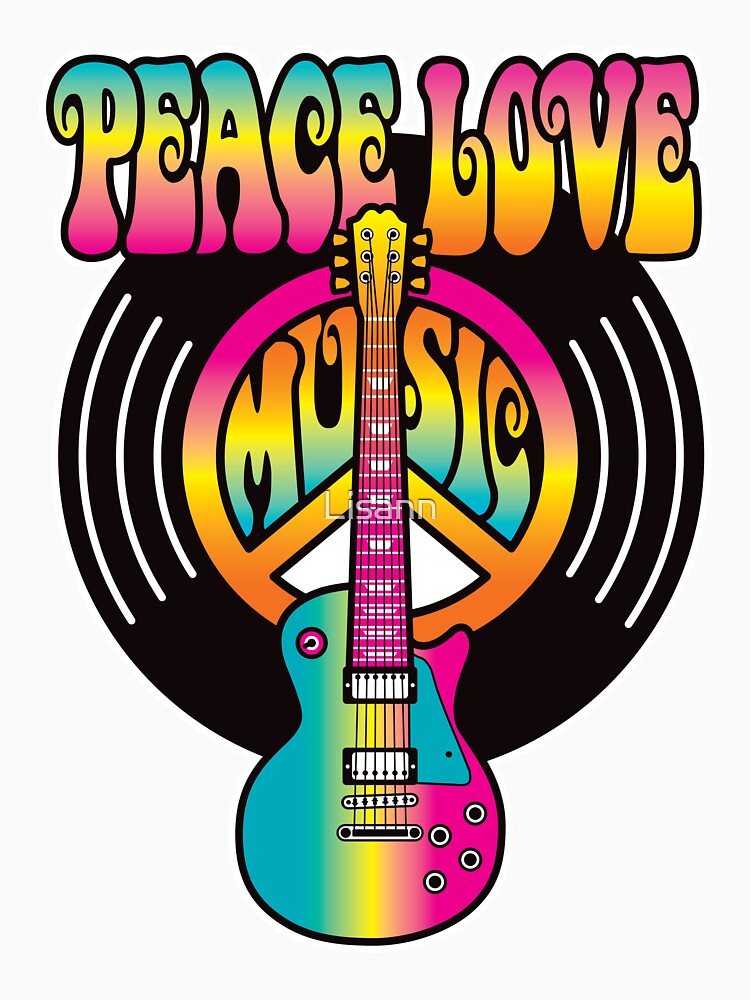 Vinyl Peace Love Music T Shirt For Sale By Lisann Redbubble Peace